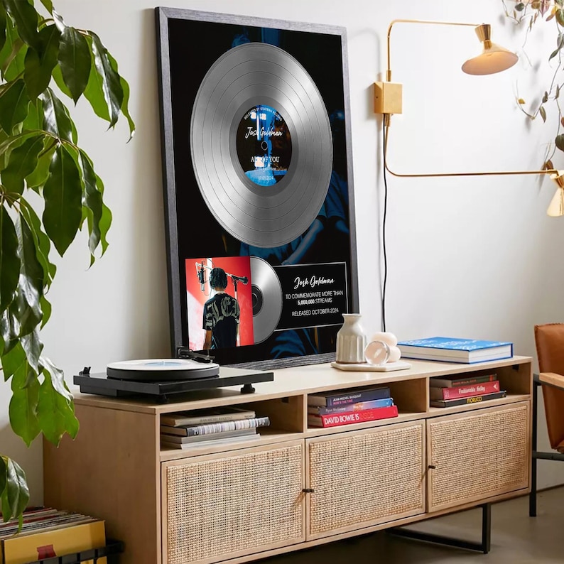 Music Award Plaque, Vinyl Award, Custom Plaque, Vinyl Record Plaque ...