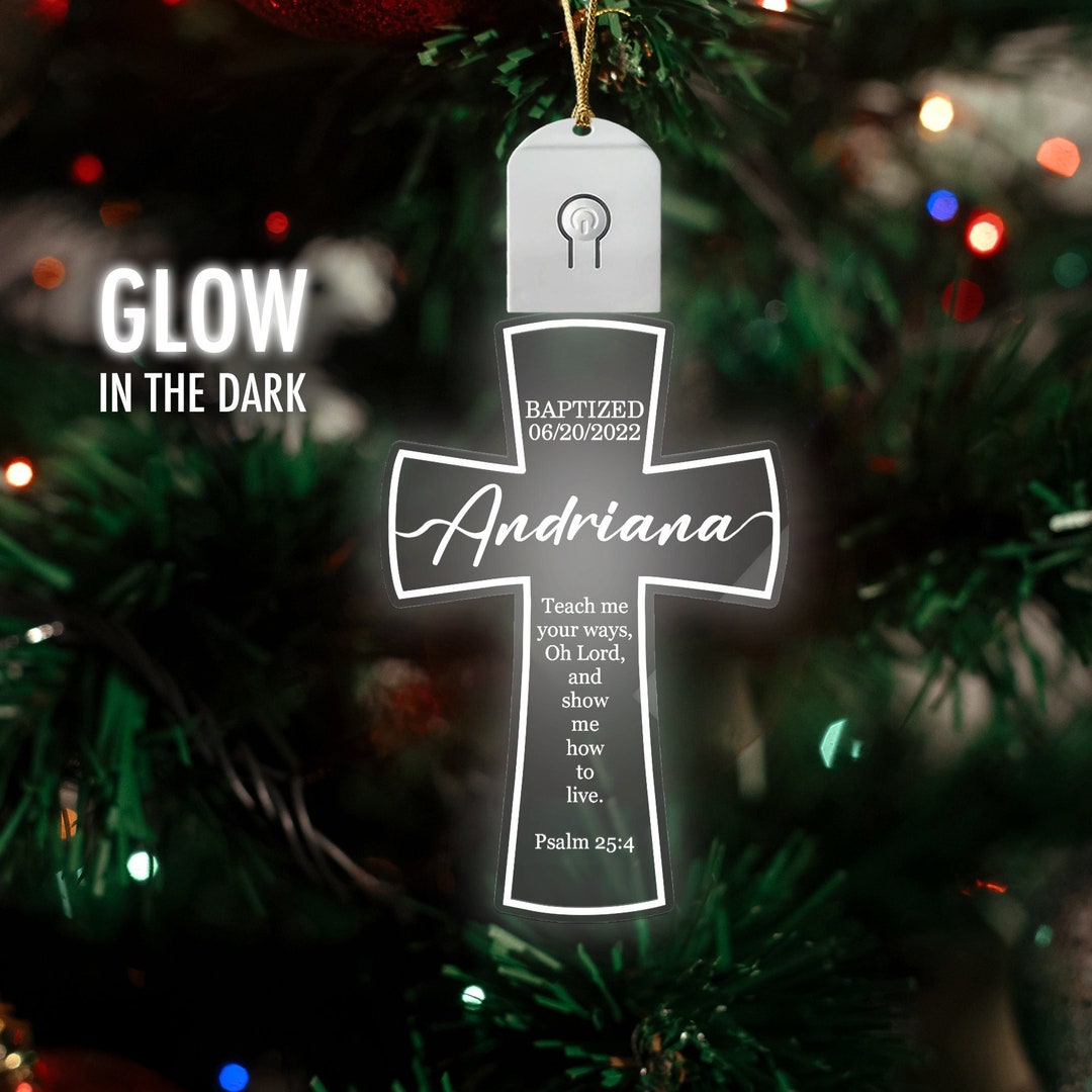 Personalized Custom Light up Cross Baptism Cross First - Etsy