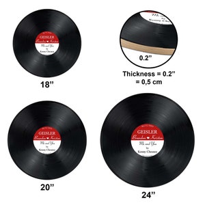 Personalized Wedding Guest Book Alternative - Custom Record Guestbook ...