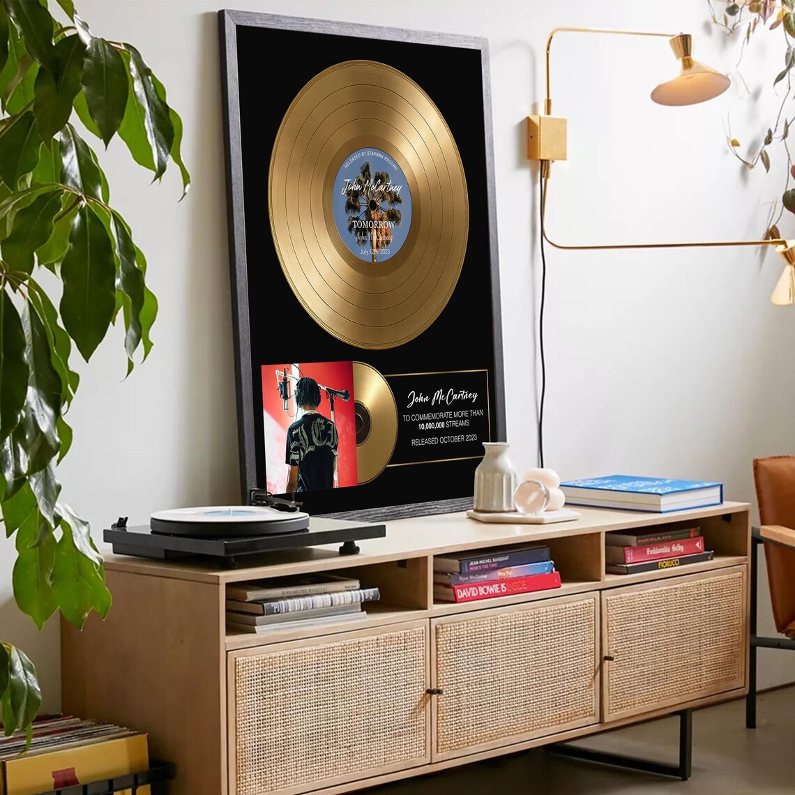 Personalized Music Award Plaque, Custom Plaque, Music Award, Frame ...