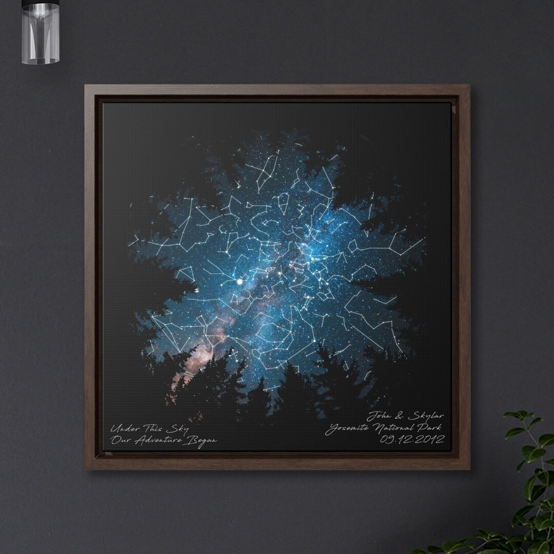 Engagement Gifts for Couple, Star Map for Engagement, Constellation ...
