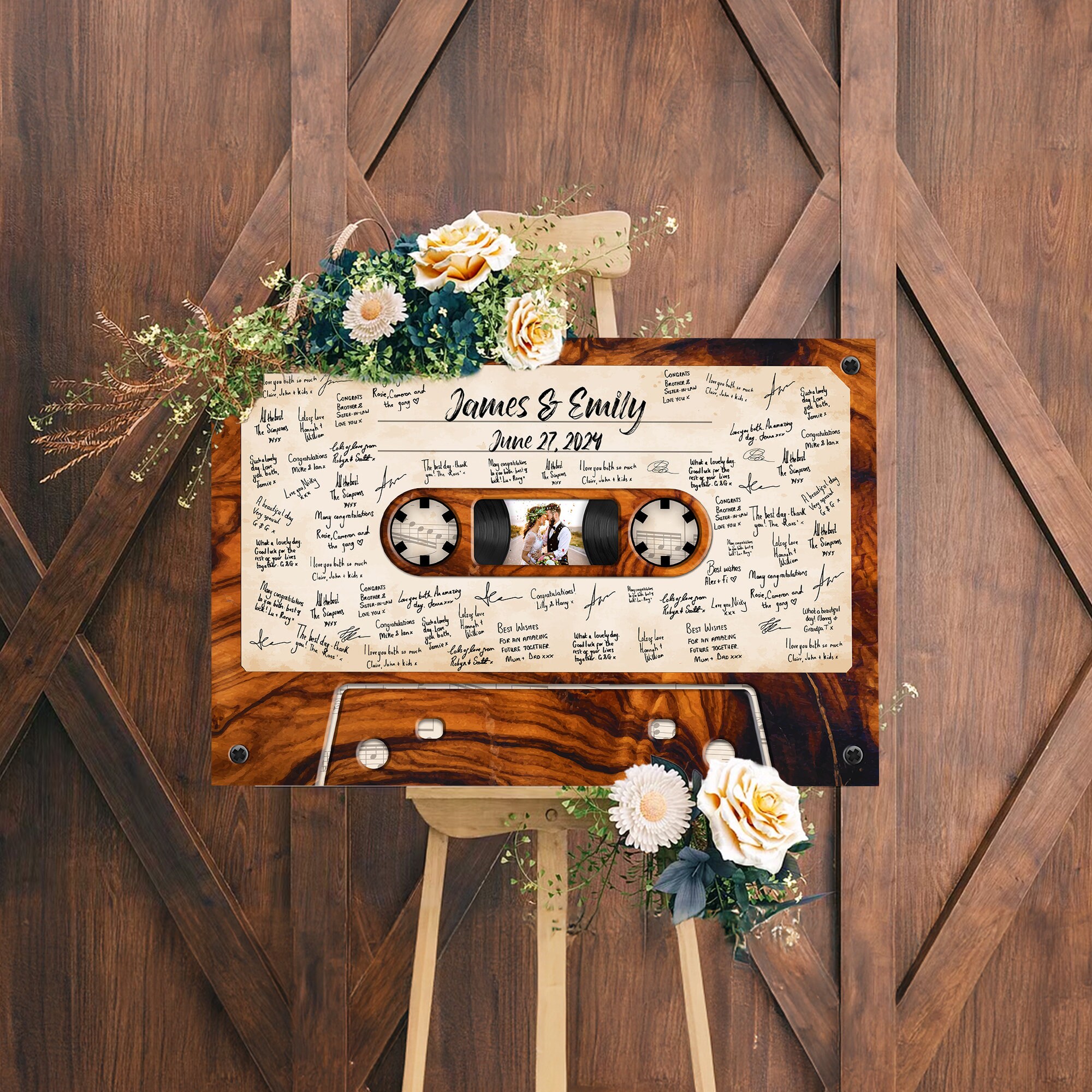 Wedding Guest Book Alternative Sign Wedding Decor Photo Personalized ...