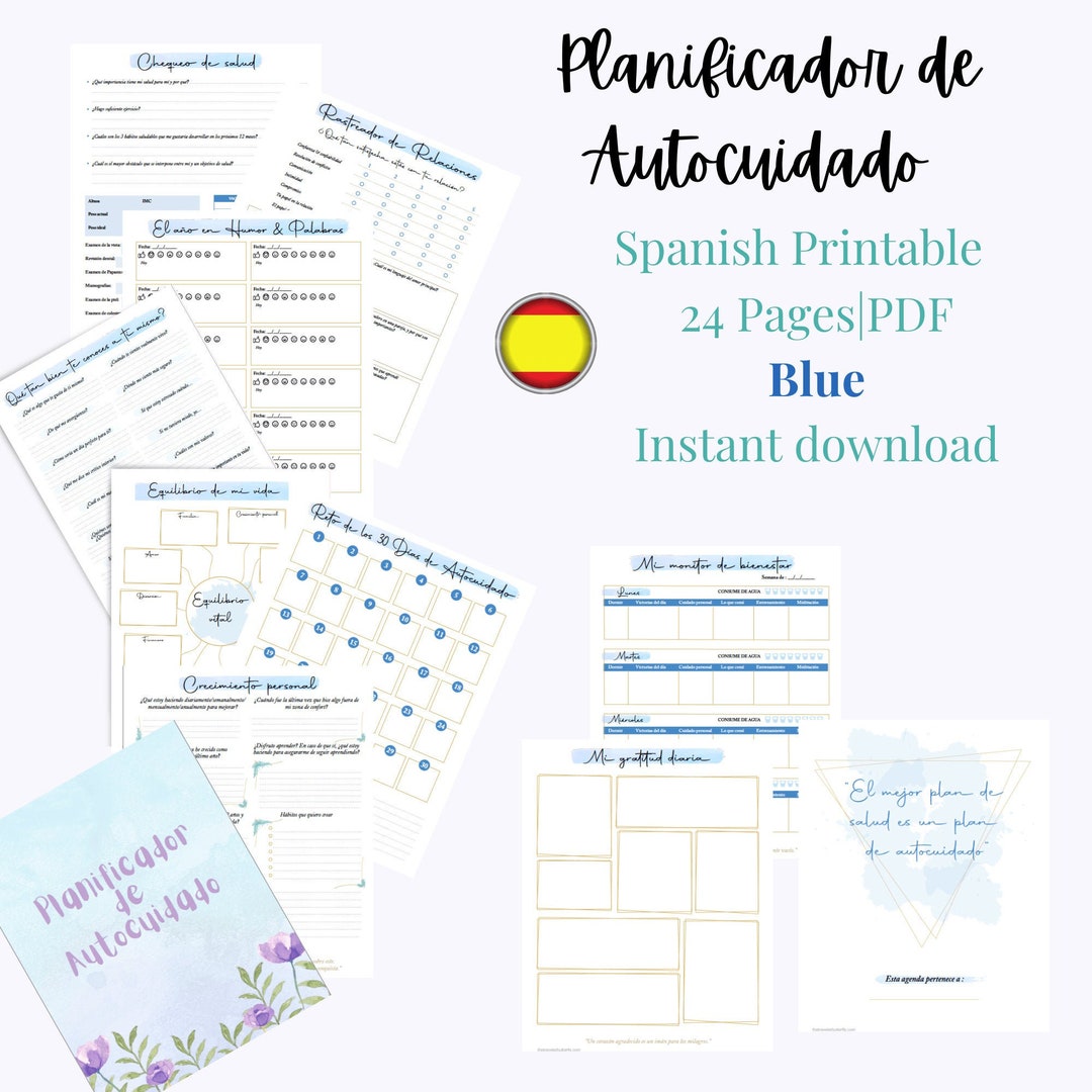 Self-care Printables | Health & Wellness Planner | Goals Tracker ...