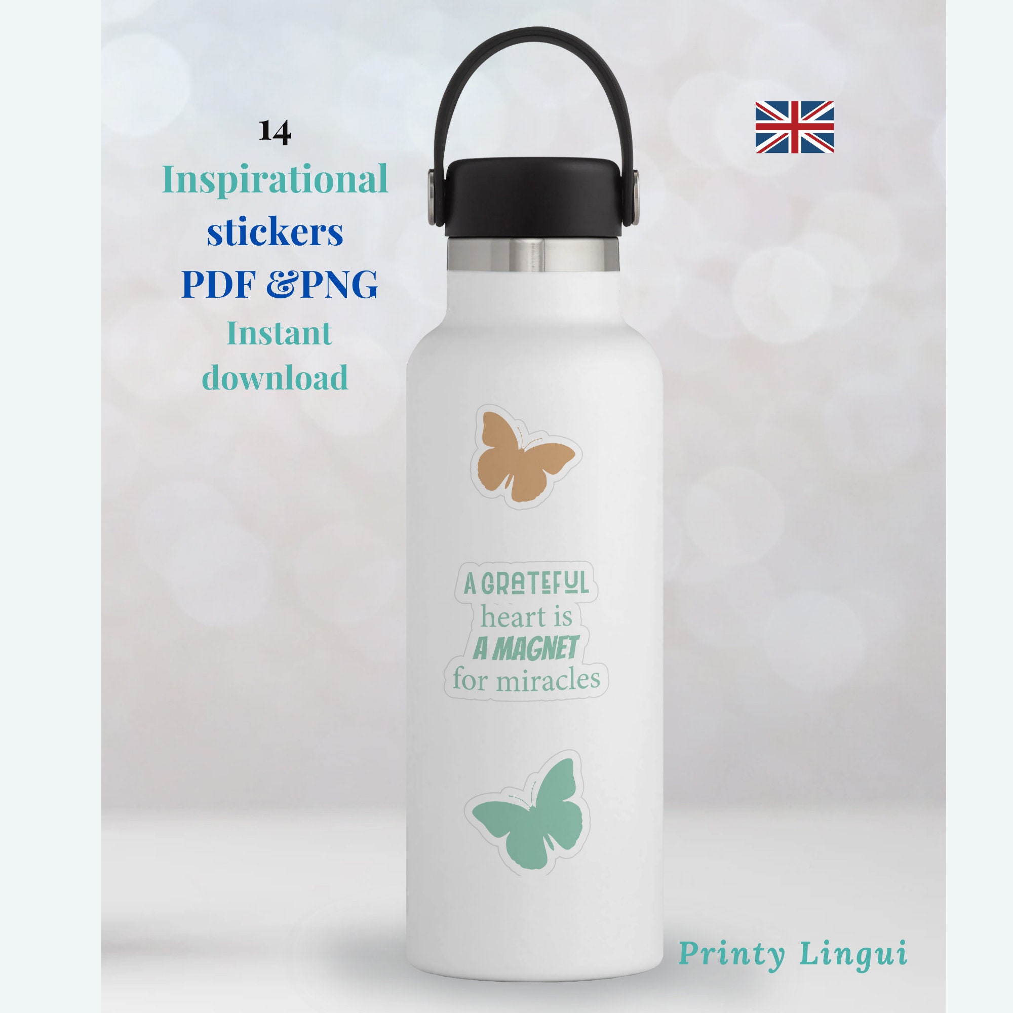 Inspirational Stickers, Printable Stickers, Motivational Quotes ...