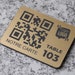 Engraved QR Code Plate to Put on a Table Logo Table - Etsy