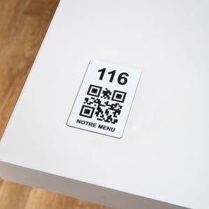 Personalized QR Code Stand – Table Number and Contactless Menu for ...