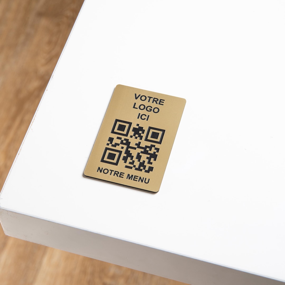 Personalized QR Code Plaque – Contactless Menu for Restaurants, Hotels ...