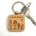 Personalized Wooden Key Ring "my Family", for Father's Day, for a ...