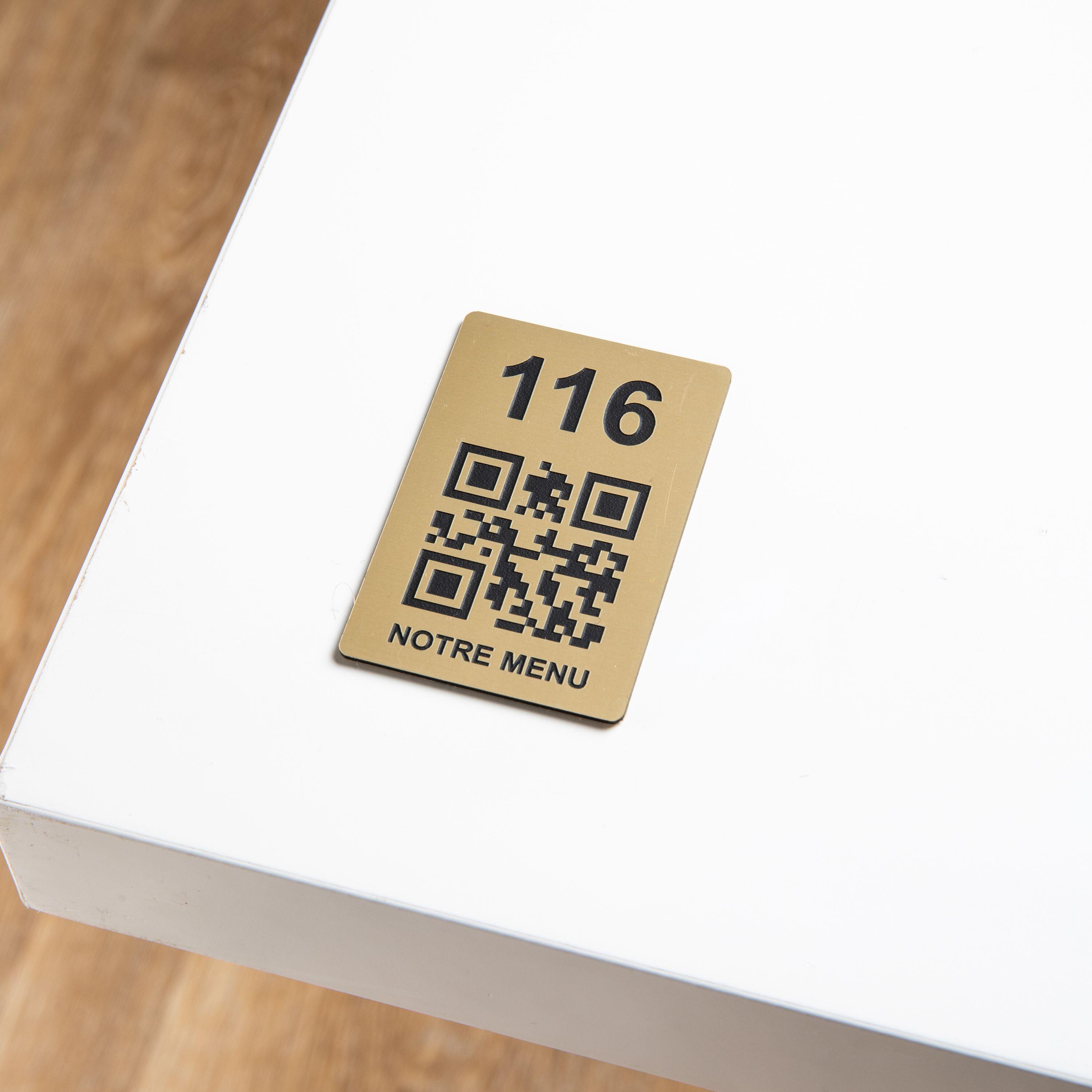 Personalized QR Code Stand – Table Number and Contactless Menu for ...