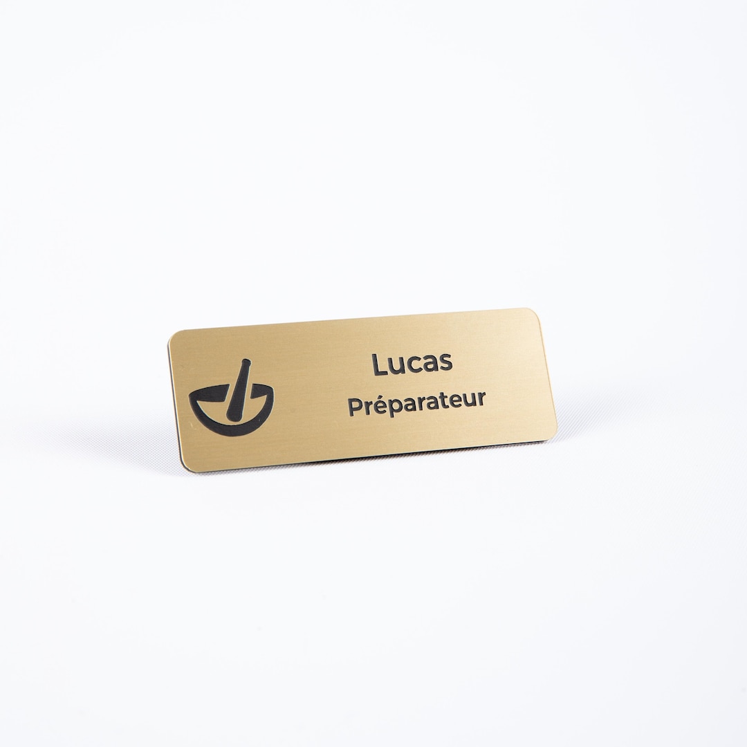 Pharmacy Technician Badge, Personalized Gold Color, Gift for Her, Gift ...