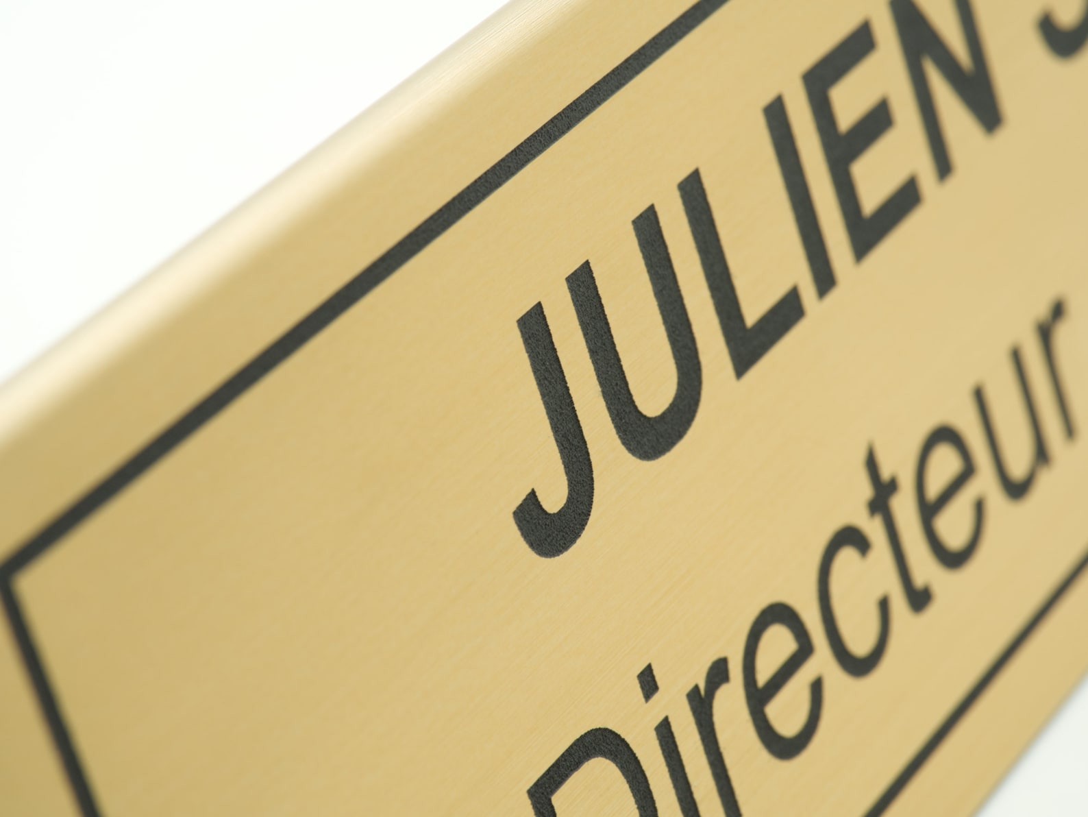 Personalized Name Tag for Modern Professional Office, Custom Engraved ...