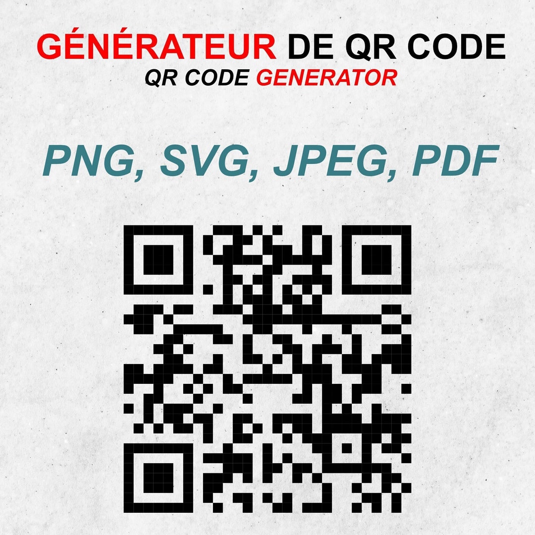Custom QR Code Generator, Website, Social Networks, Contactless Menu - Etsy