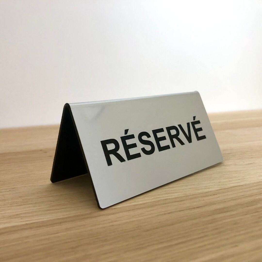 Custom 'reserved' Table Easel Stand Ideal for Restaurant, Bar, Cafe ...