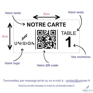 Custom Engraved QR Code Plate - Durable and Resistant for Restaurants ...