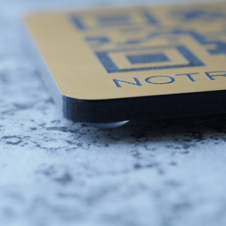 Engraved QR Code Plate to Put on a Table Logo Table - Etsy