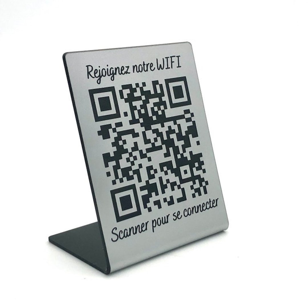 Personalized WIFI QR Code Stand for Hotel, Airbnb, Gîtes, Bed and ...