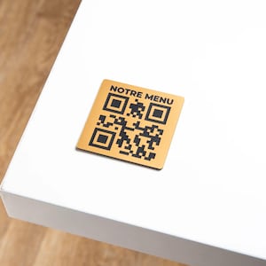 Personalized QR Code Plaque: Contactless Menu for Hospitality and Bars ...