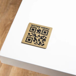 Personalized QR Code Plaque: Contactless Menu for Hospitality and Bars ...