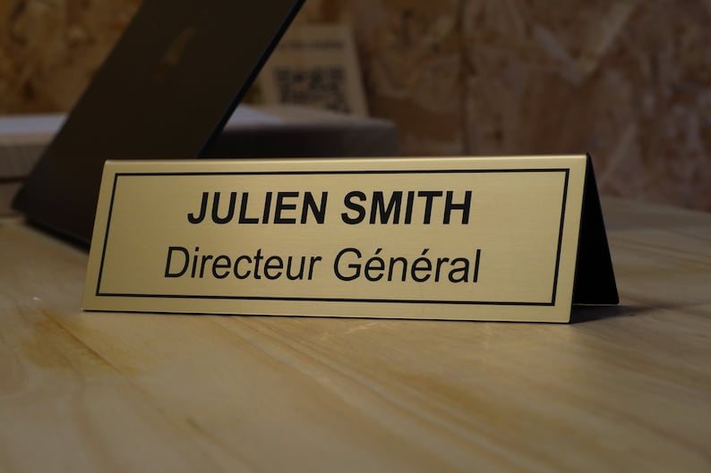 Personalized Name Tag for Modern Professional Office Custom - Etsy