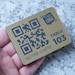 Engraved QR Code Plaque to Place on Table – Logo, Table Number ...