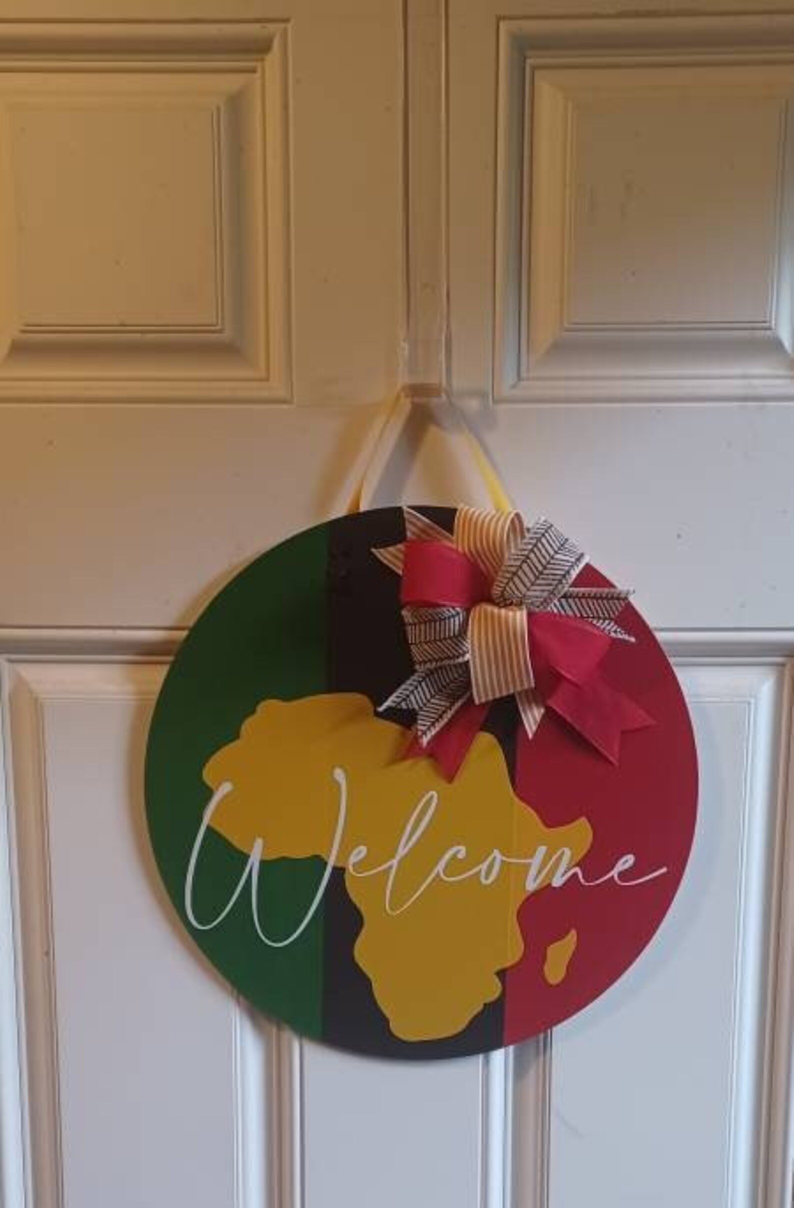 Africa Welcome Door Hanger Decorative Sign Wall Sign Wood - Etsy