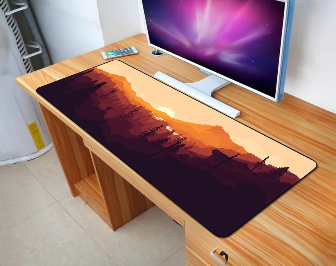 Desk Mat Beautiful Sunset Desk Mat Office Desk Mat | Etsy