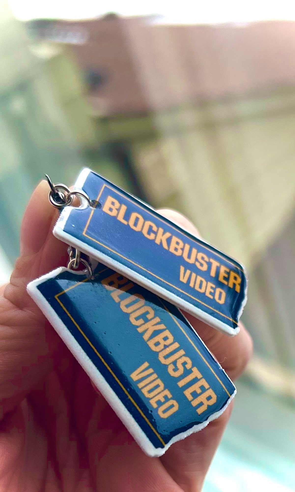 Blockbuster Logo Inspired 90s Earrings - Etsy