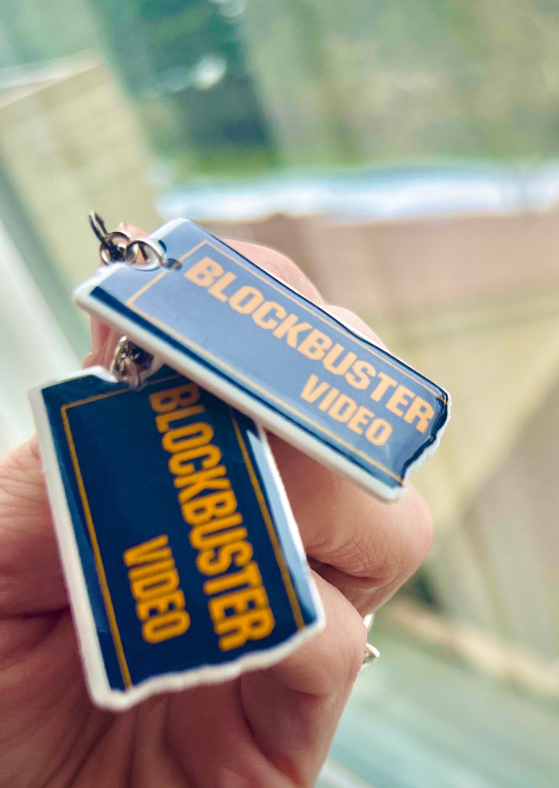 Blockbuster Logo Inspired 90s Earrings - Etsy