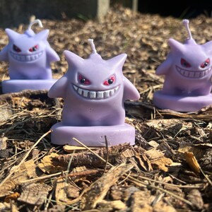 Poke Type Gengar Ghost Candle - Soy Wax - Etsy