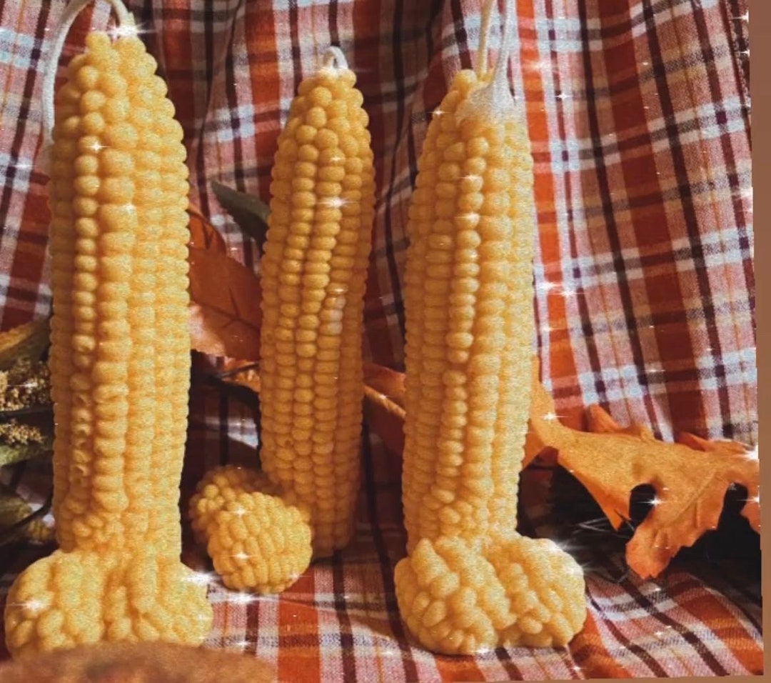 The Corn Penis Candle Vegan Soy Wax Cock Funny Joke Gift - Etsy