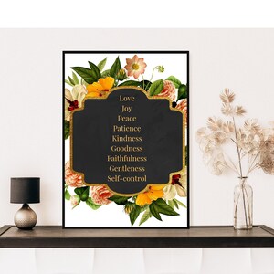 Fruits of the Spirit Digital Download Christian Wall Art Religious Word ...