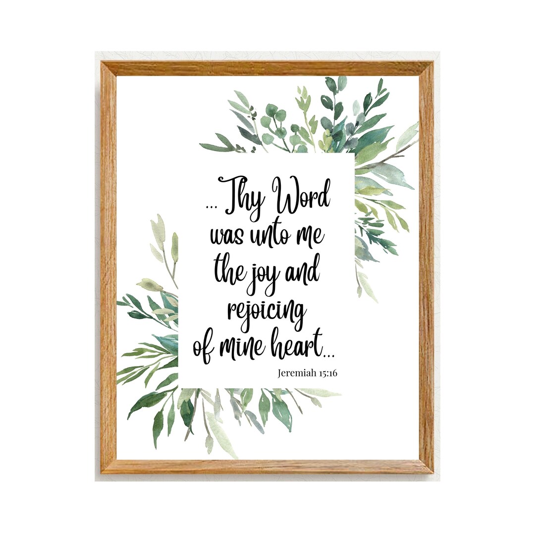 Bible Verse Digital Download Scripture Wall Art Religious Gift Pastor ...