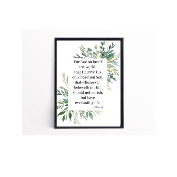 Bible Verse Digital Download Scripture Wall Art Church Decor | Etsy