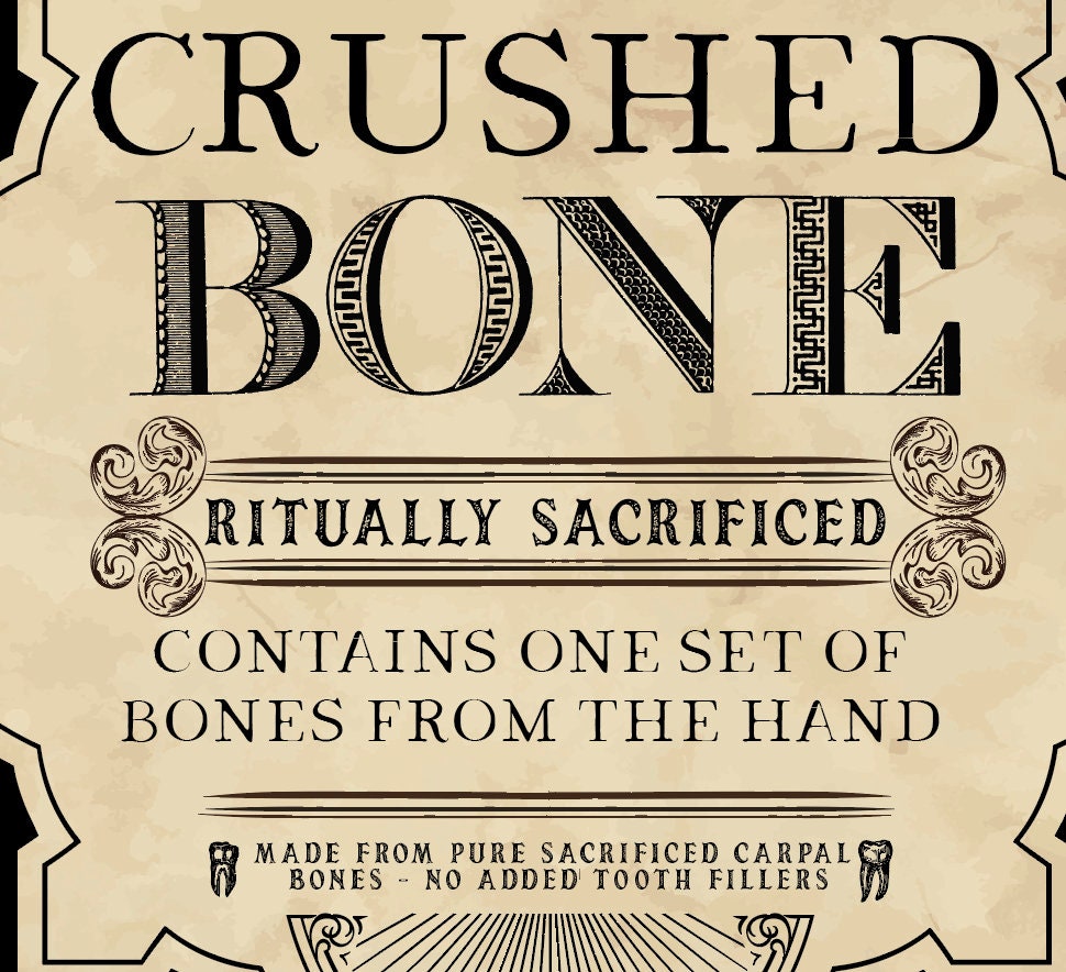 12 Detailed Apothecary Labels - Halloween Decor - Vintage DIY Potion ...