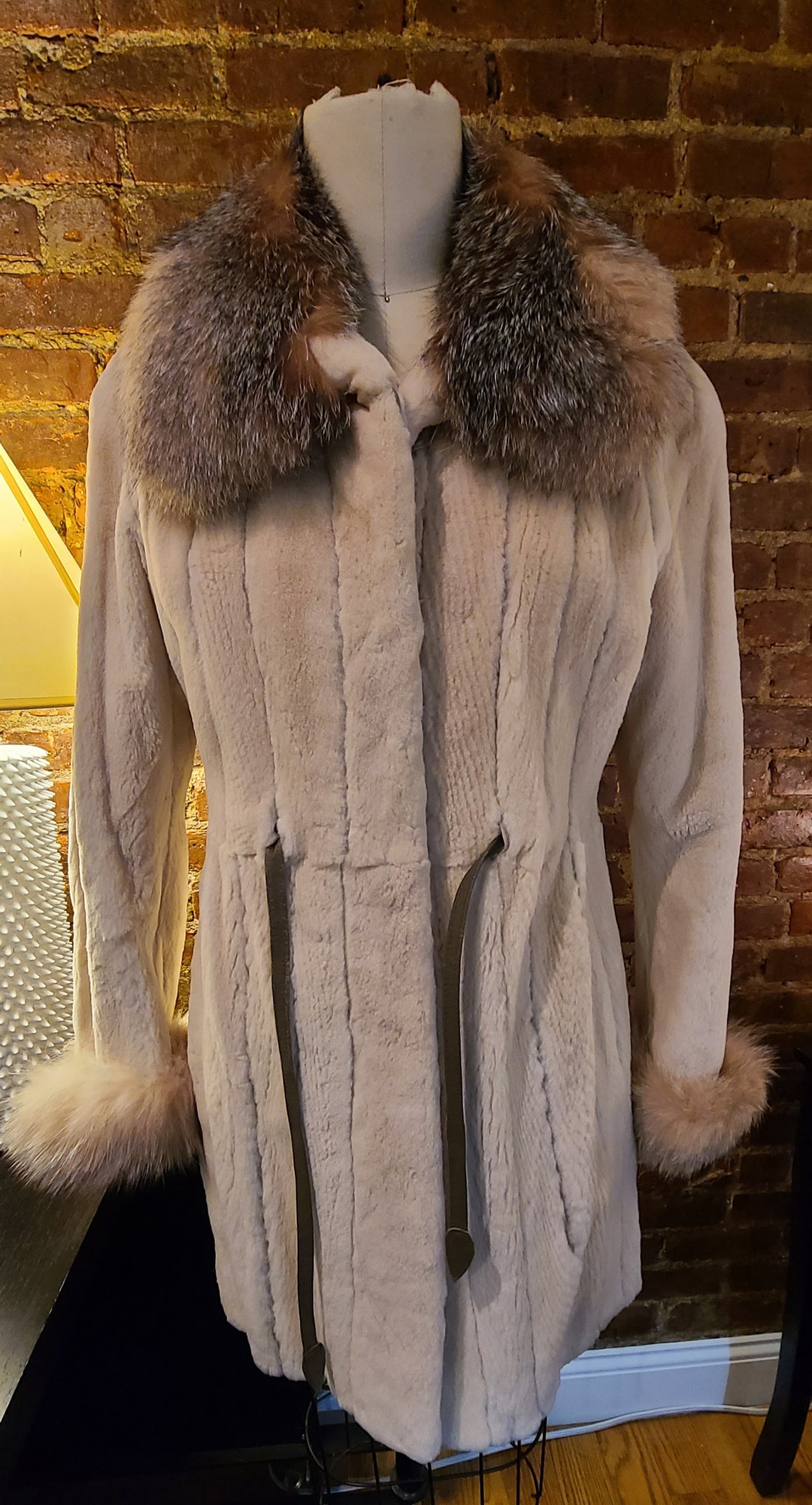 VTG Sheared Blonde Mink Coat, Fur Coat, Fox Fur - Etsy