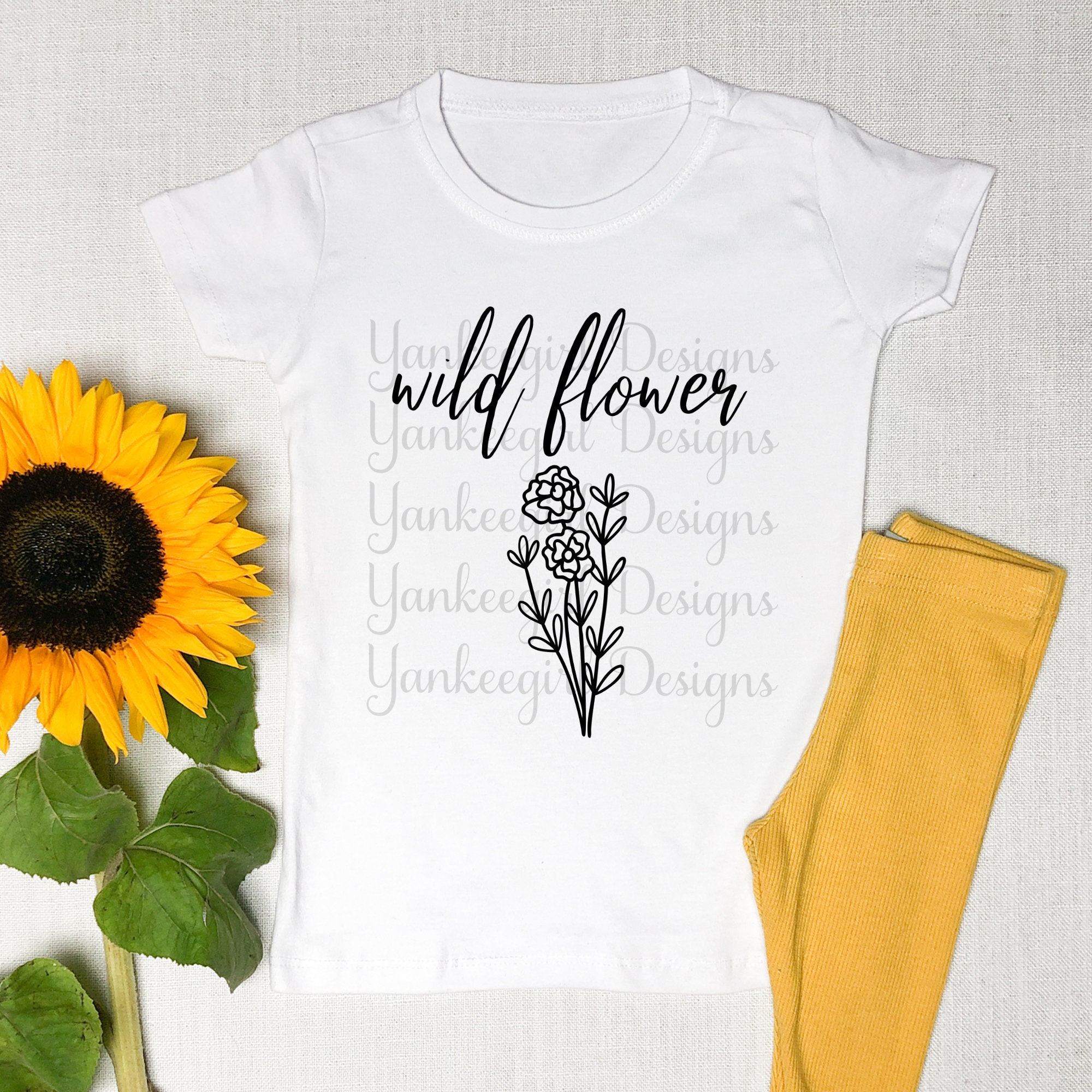 Wild Flower Svg Baby Svg Girl Svg Instant Download T Shirt - Etsy
