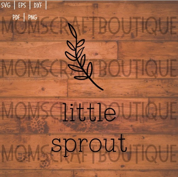 Little Sprout Leaf svg Bodysuit svg Kids svg png dxf | Etsy