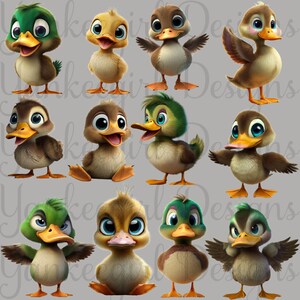 Adorable Duck Clipart Illustration Duck Art Graphics Cute Ducking ...