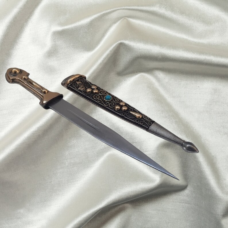 Fantasy Dagger With Intricate Filigree Vine Motifs With - Etsy