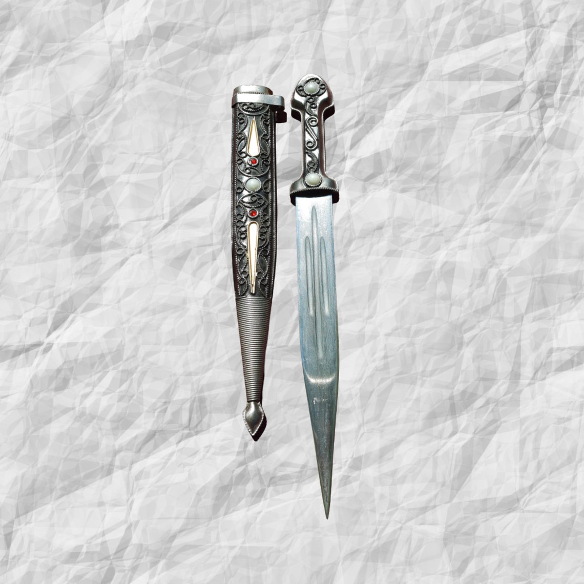 Medieval handmade small engraved dagger with hanger. Can be | Etsy