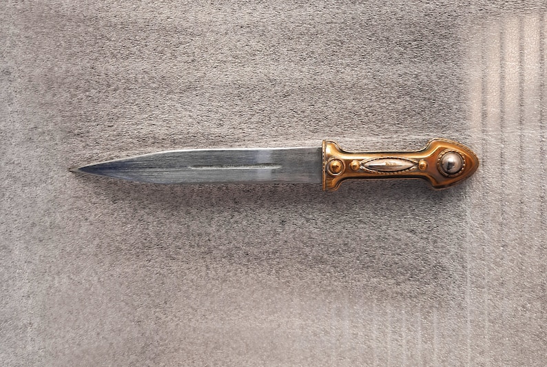 Beautiful Handmade Dagger With Golden Engraved Sheath Stalk. - Etsy