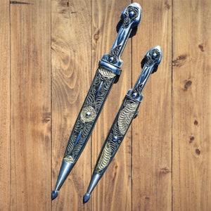 Personalized Handmade Daggers for Wedding, Engraved, With Ornamental ...