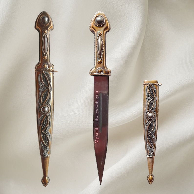 Personalized / Handmade Daggers / With Ornate Sheath and Stalk ...