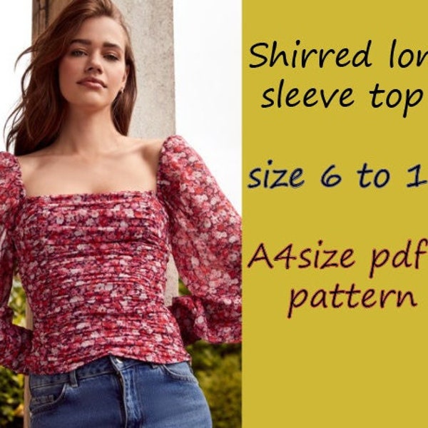 Smock Top Pattern - Etsy