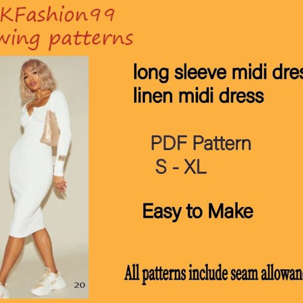 Modest Dress Pattern - Etsy