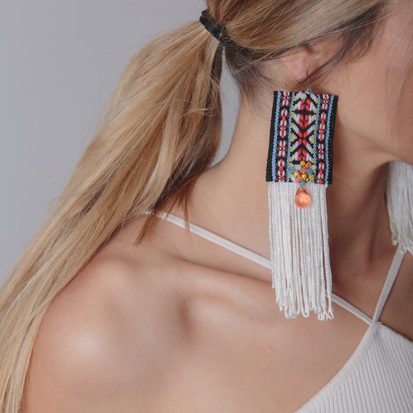 Very Long Earrings - Etsy