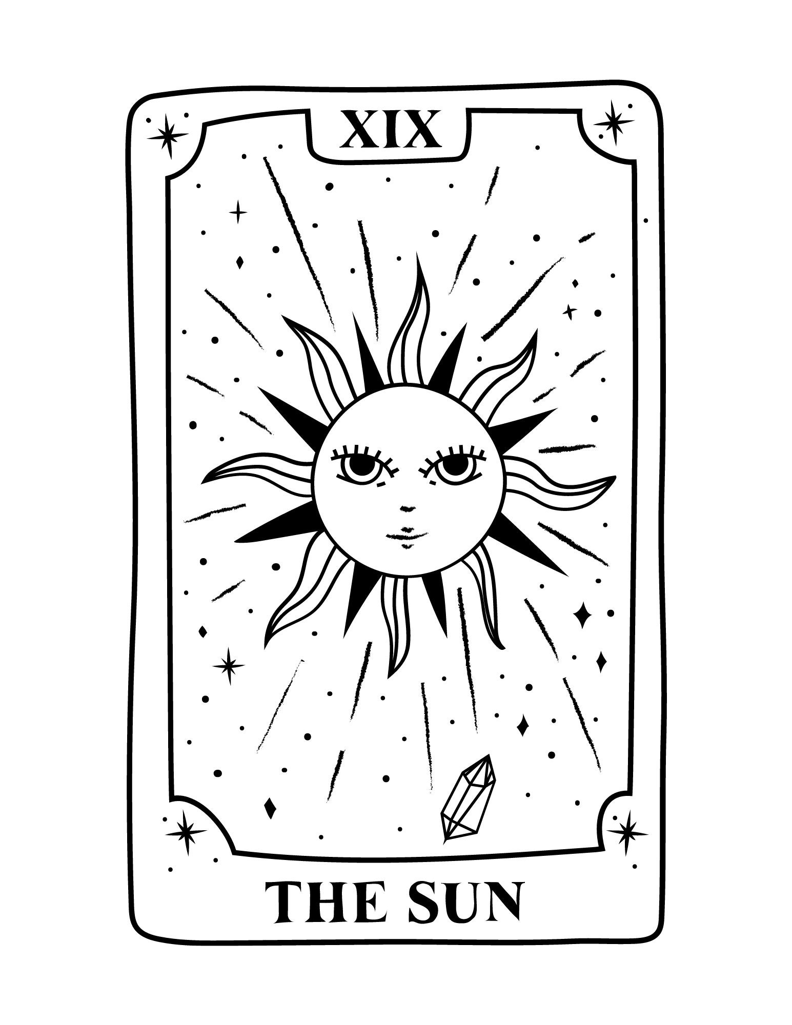 Tarot Coloring Pages, Tarot Card Coloring Pages, Coloring Page ...
