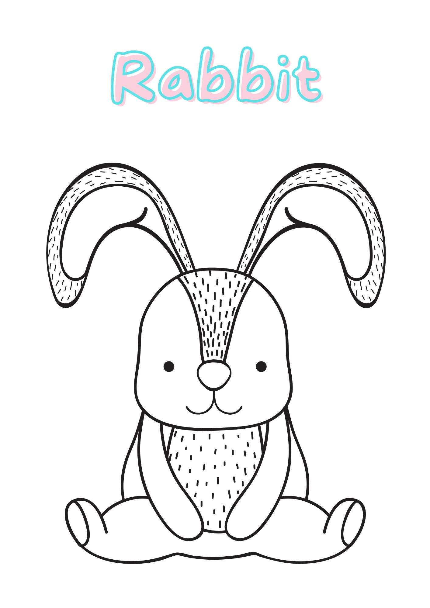 Animal Coloring Book, Printable Coloring Book, Printable Coloring Page ...