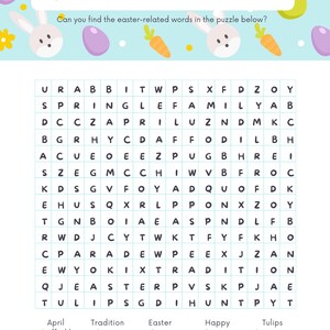 Easter Activity Bundle, Easter Fun, Easter Printables, Easter Word ...
