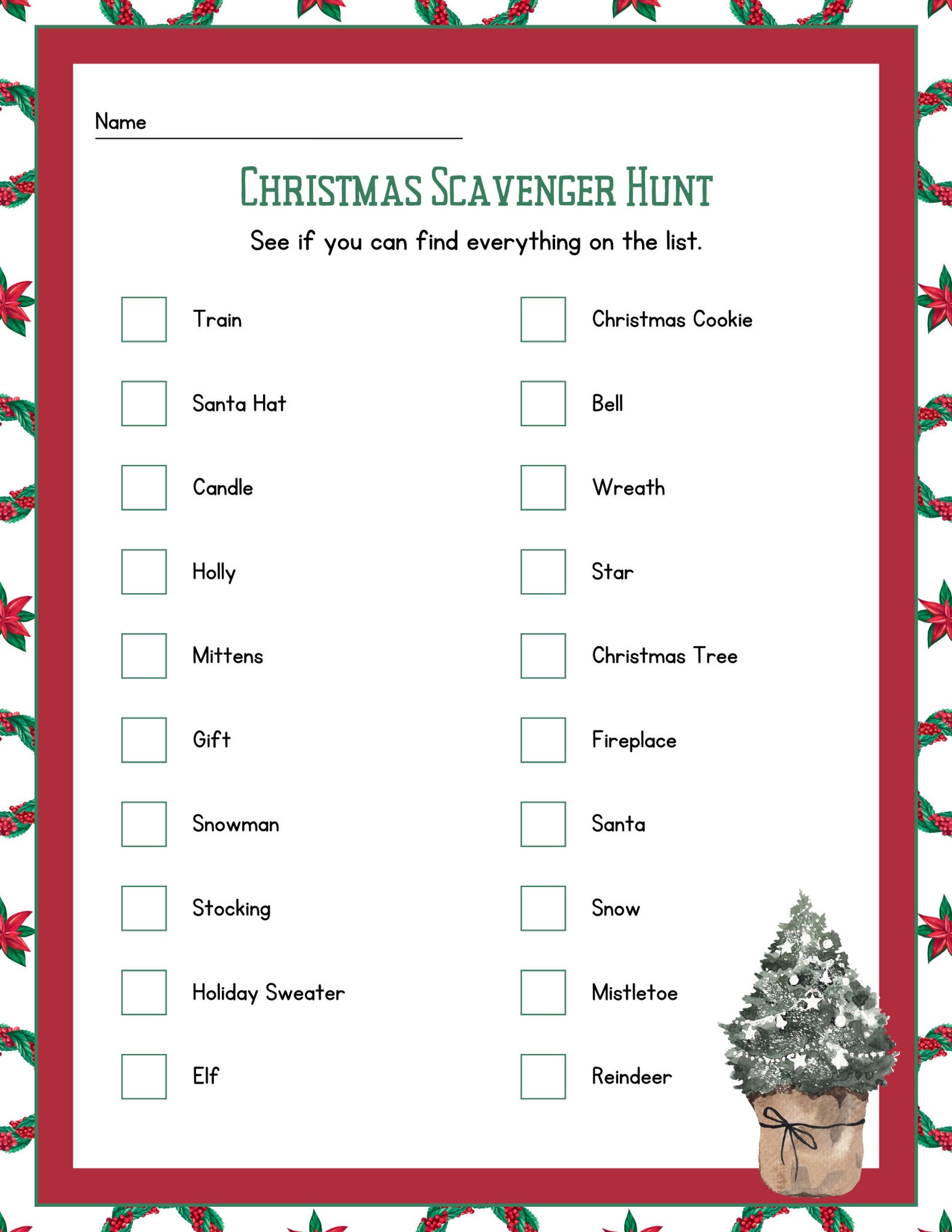 Kids Christmas Activity Pages, Word Search, Printable Kids Christmas ...